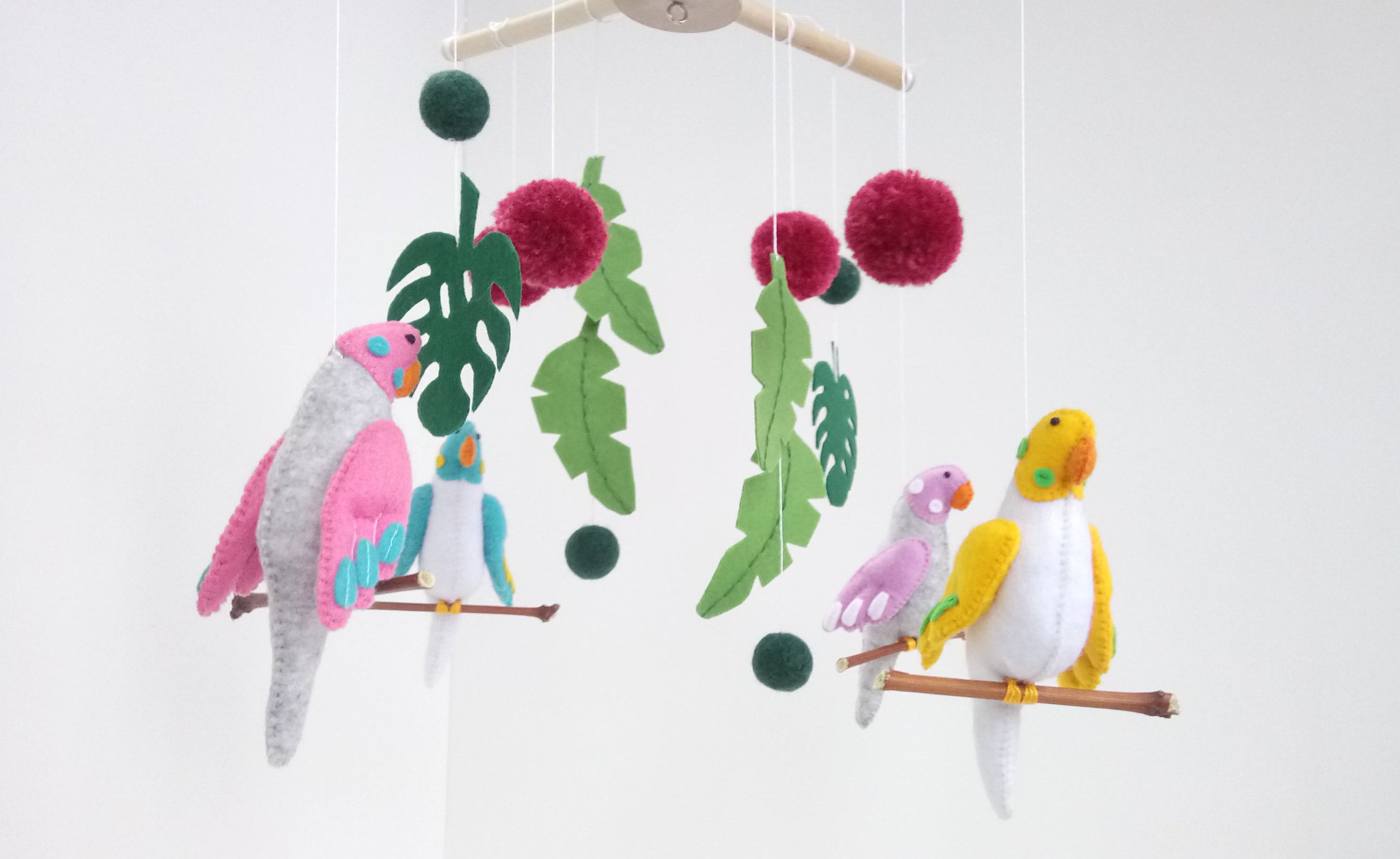 Parrot Mobile, Lovebird Mobile, Bird Mobile - Etsy