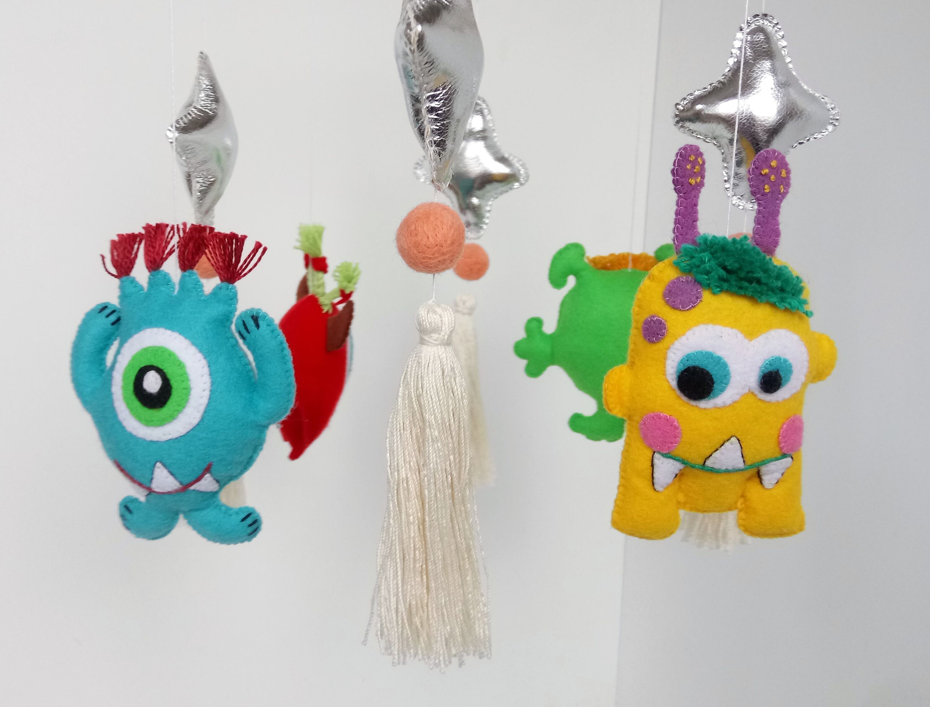 Monster Baby Mobile, Funny Baby Mobile - Etsy