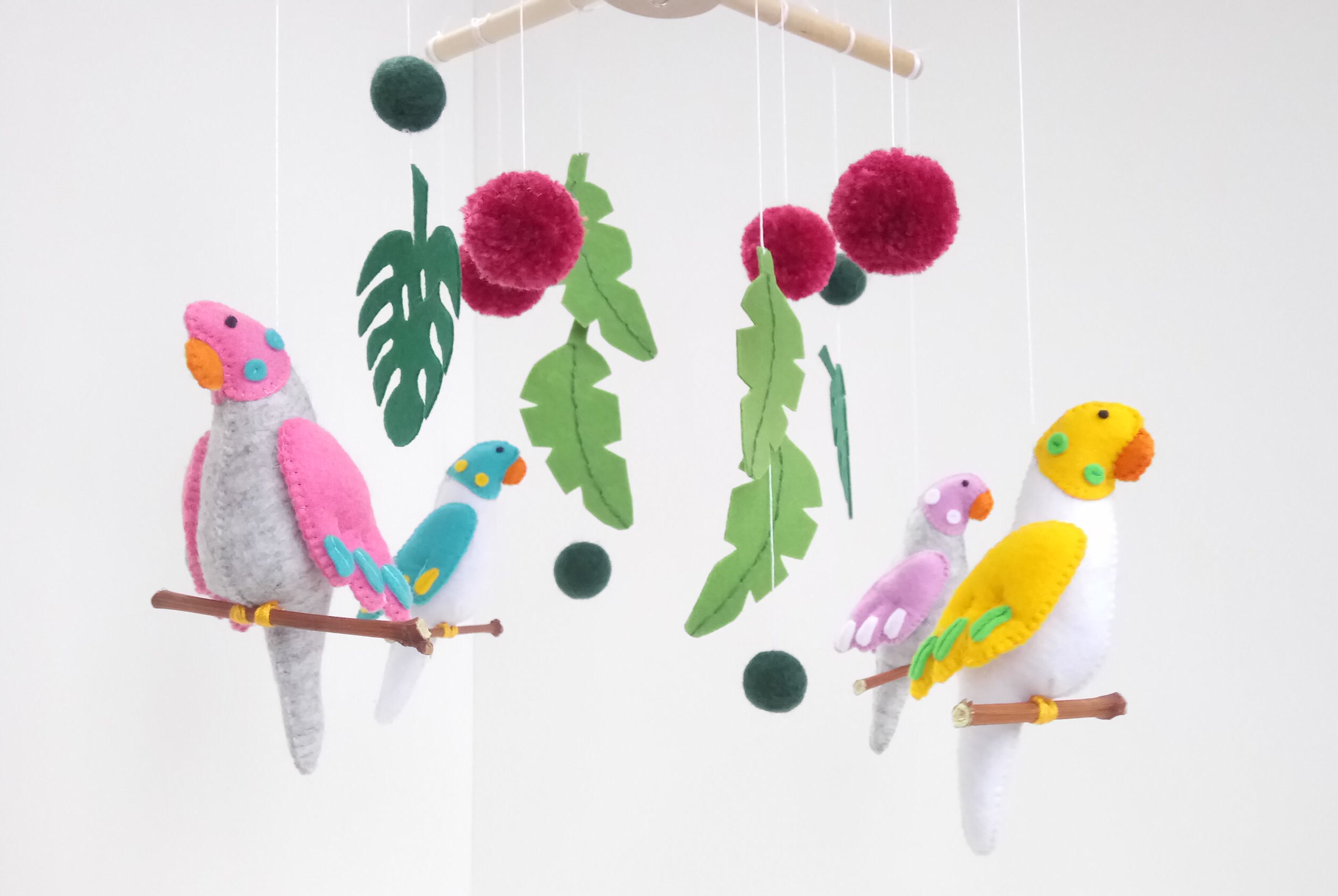 Parrot Mobile, Lovebird Mobile, Bird Mobile - Etsy