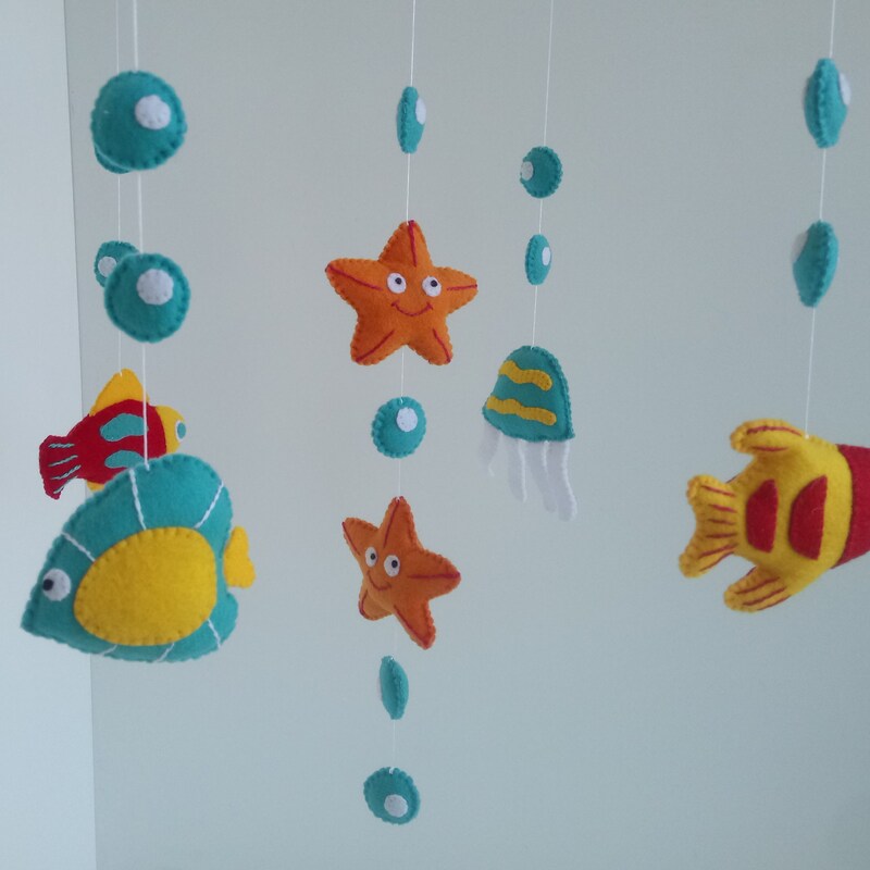 Sea Creatures Mobile - Etsy