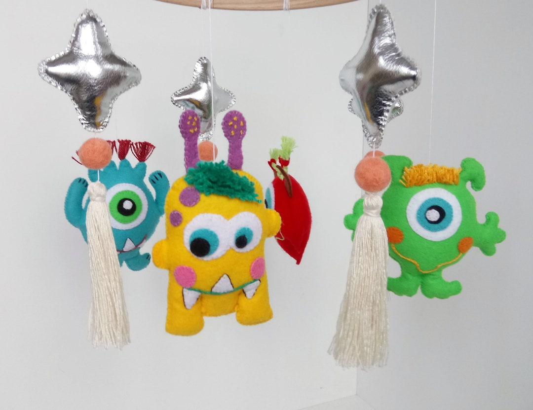 Monster Baby Mobile, Funny Baby Mobile - Etsy