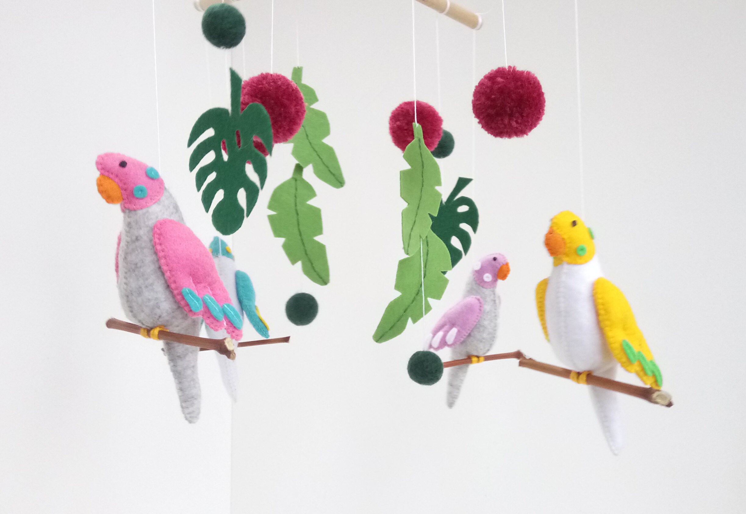 Parrot Mobile, Lovebird Mobile, Bird Mobile - Etsy