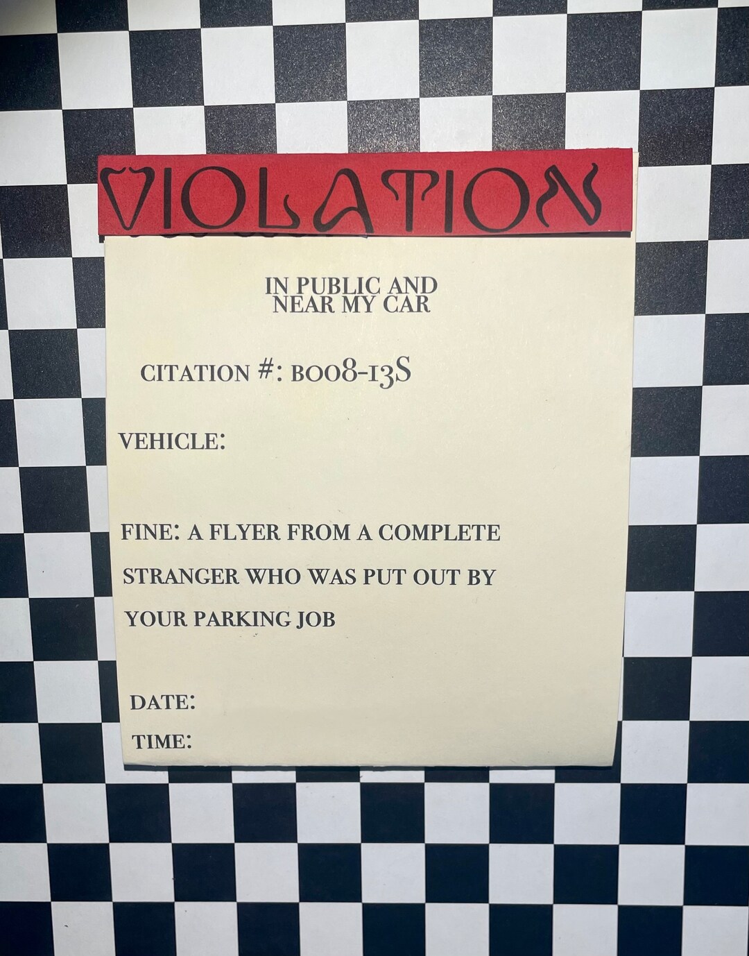 Car Flyers 5 Pc. Set | Car Notes | Windshield Notes | Flyers ...