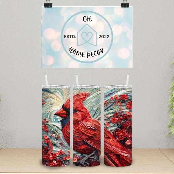 Cardinal and Straw - Etsy