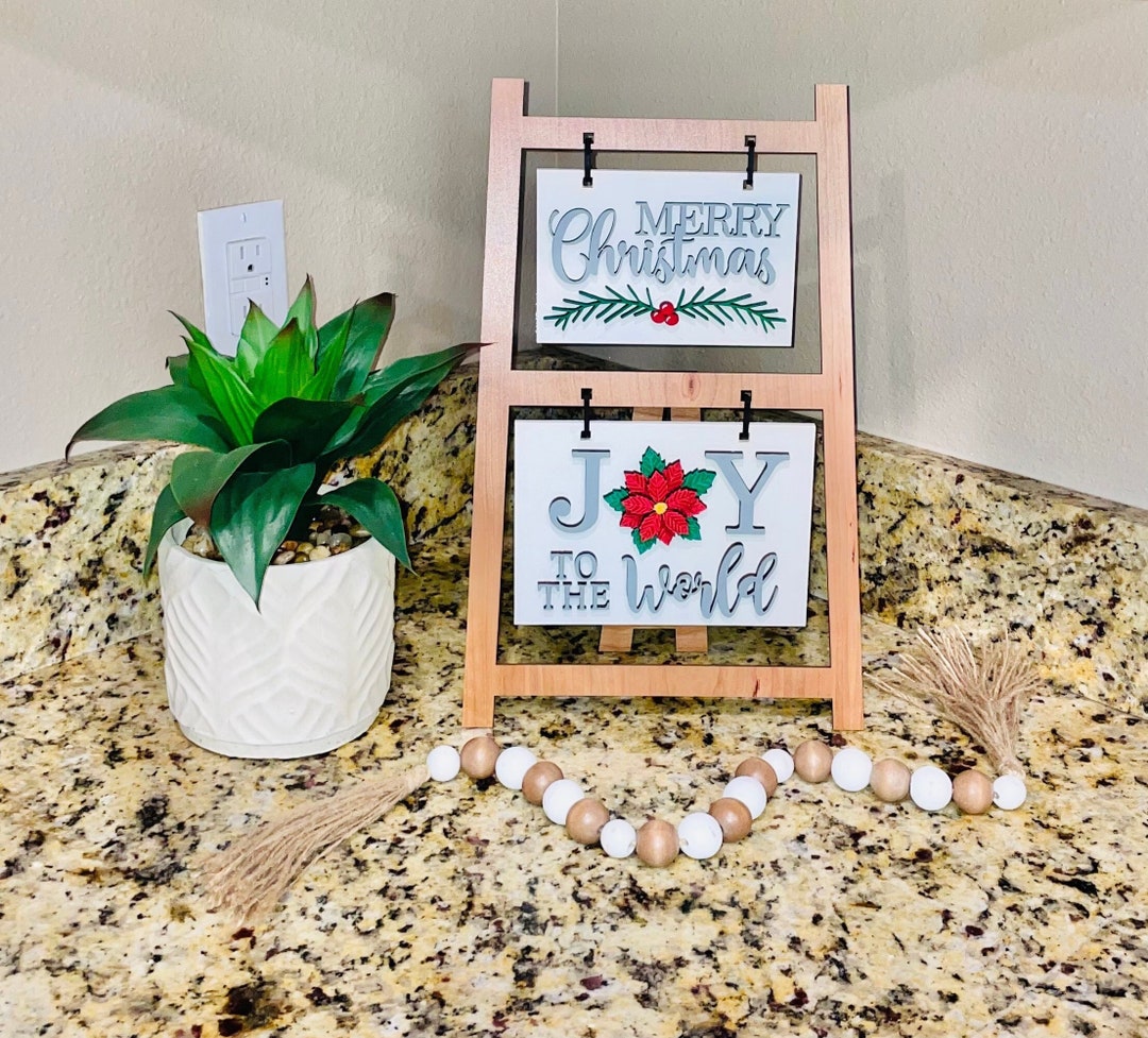 DIY Unfinished Wood Blanks Kit Joy to the World DIY Paint Kit Christmas ...