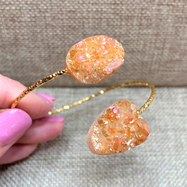 Druzy Bracelet - Etsy