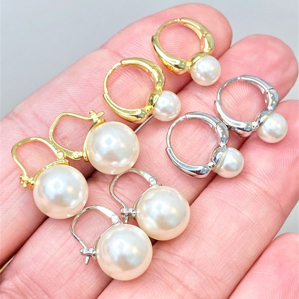 French Clasp Earrings - Etsy