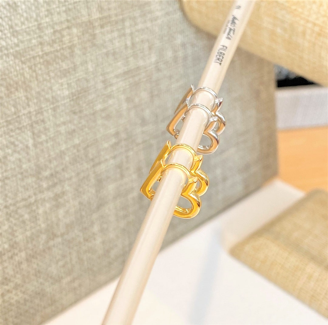 Mini Heart Hoop Earrings Little Sideways Heart Hoops Small Heart Hoops ...