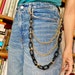 Gold Jeans Chain Yellow White Black Hip Chain Women Chunky - Etsy