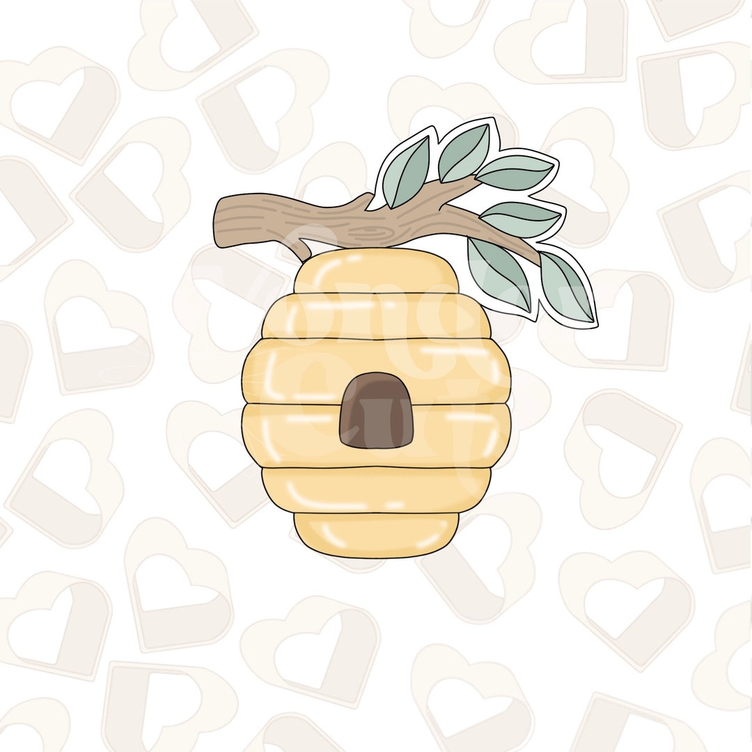 Hanging Bee Hive Cookie Cutter - Bee Cookie Cutter - Baby Cookie Cutter ...