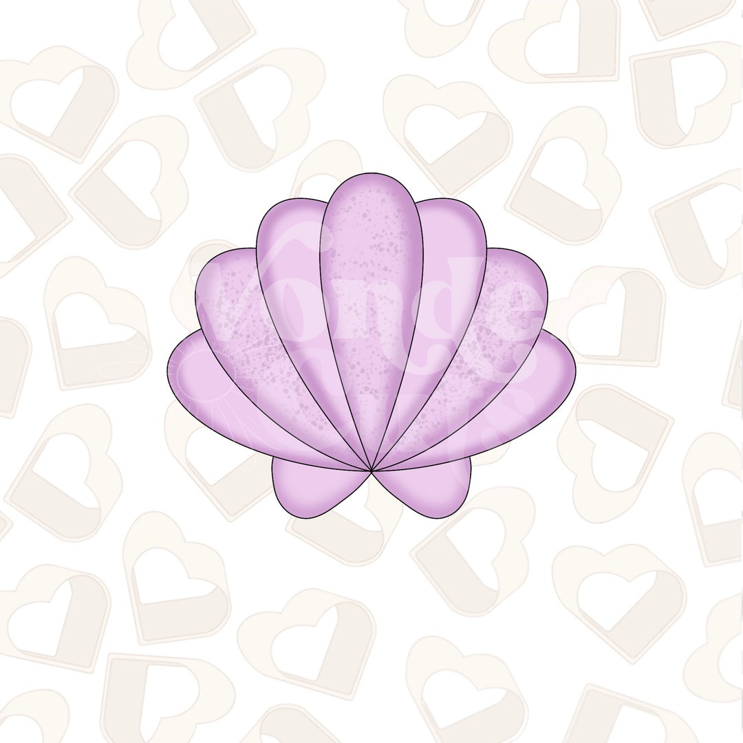 Seashell Cookie Cutter- Under the Sea Cookie Cutter - Mermaid Cookie ...