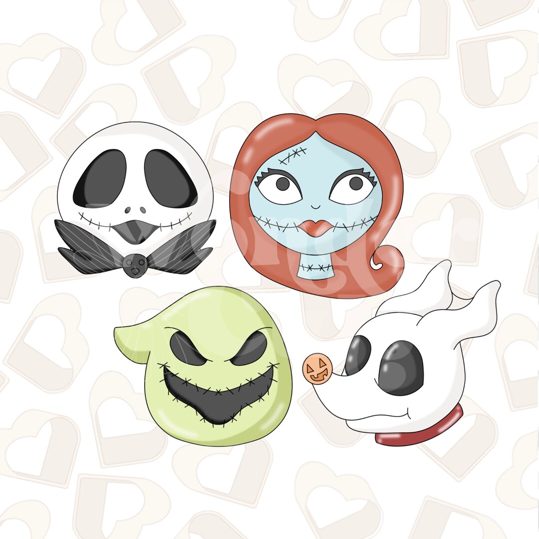 Nightmare Crew Set of 4 Cookie Cutter - Halloween Cookie Cutters - Etsy