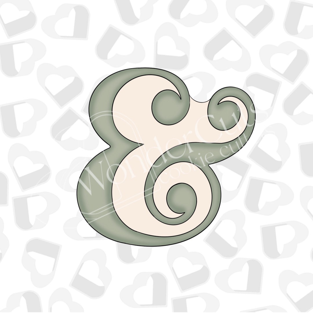 Fancy Ampersand Symbol Cookie Cutter - Etsy