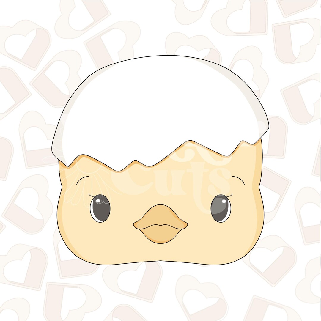 Cracked Egg Chick Cookie Cutter- Easter Cookie Cutter- Easter Cookie ...