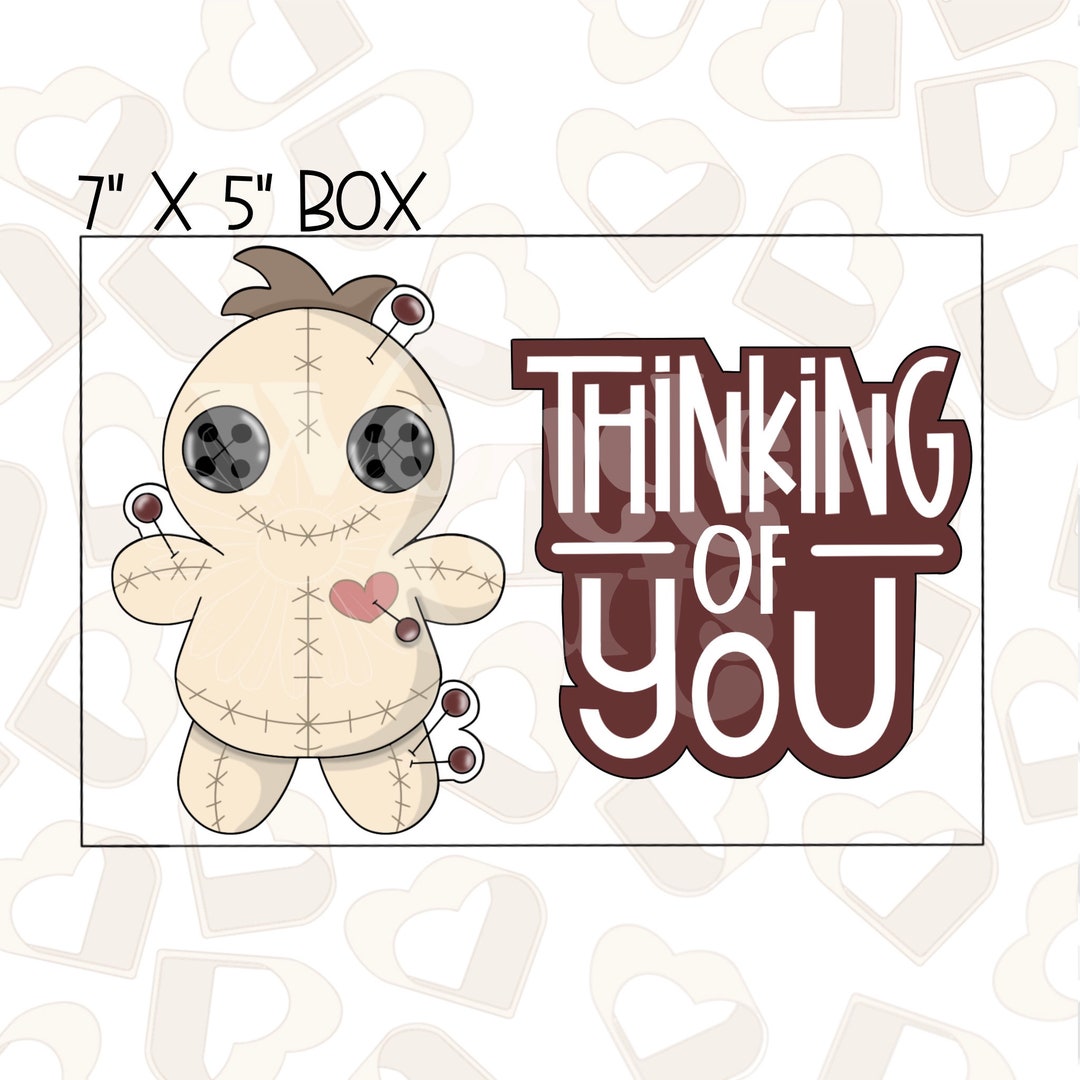 Thinking of You Voodoo Set of 2 Cookie Cutter - Halloween Cookie ...