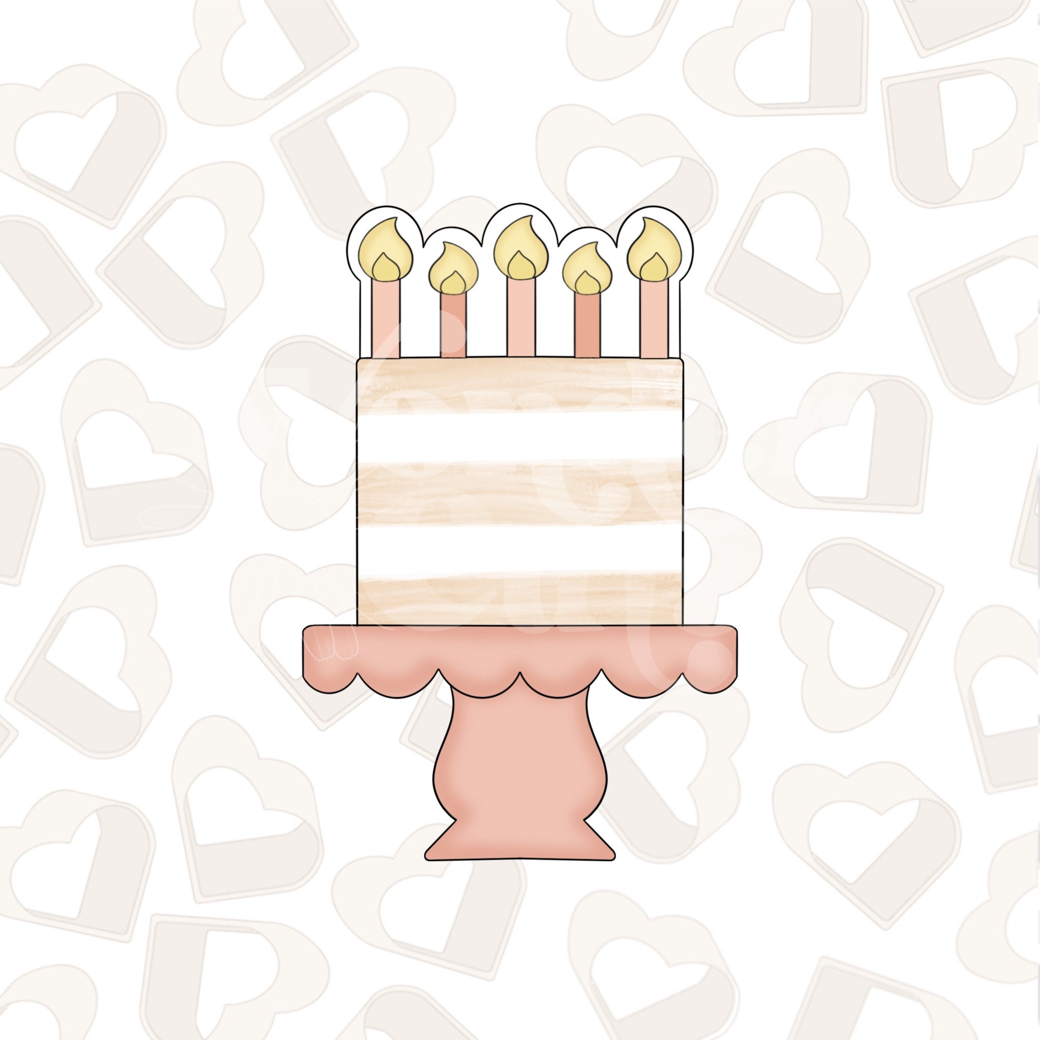 Birthday Cake Cookie Cutter