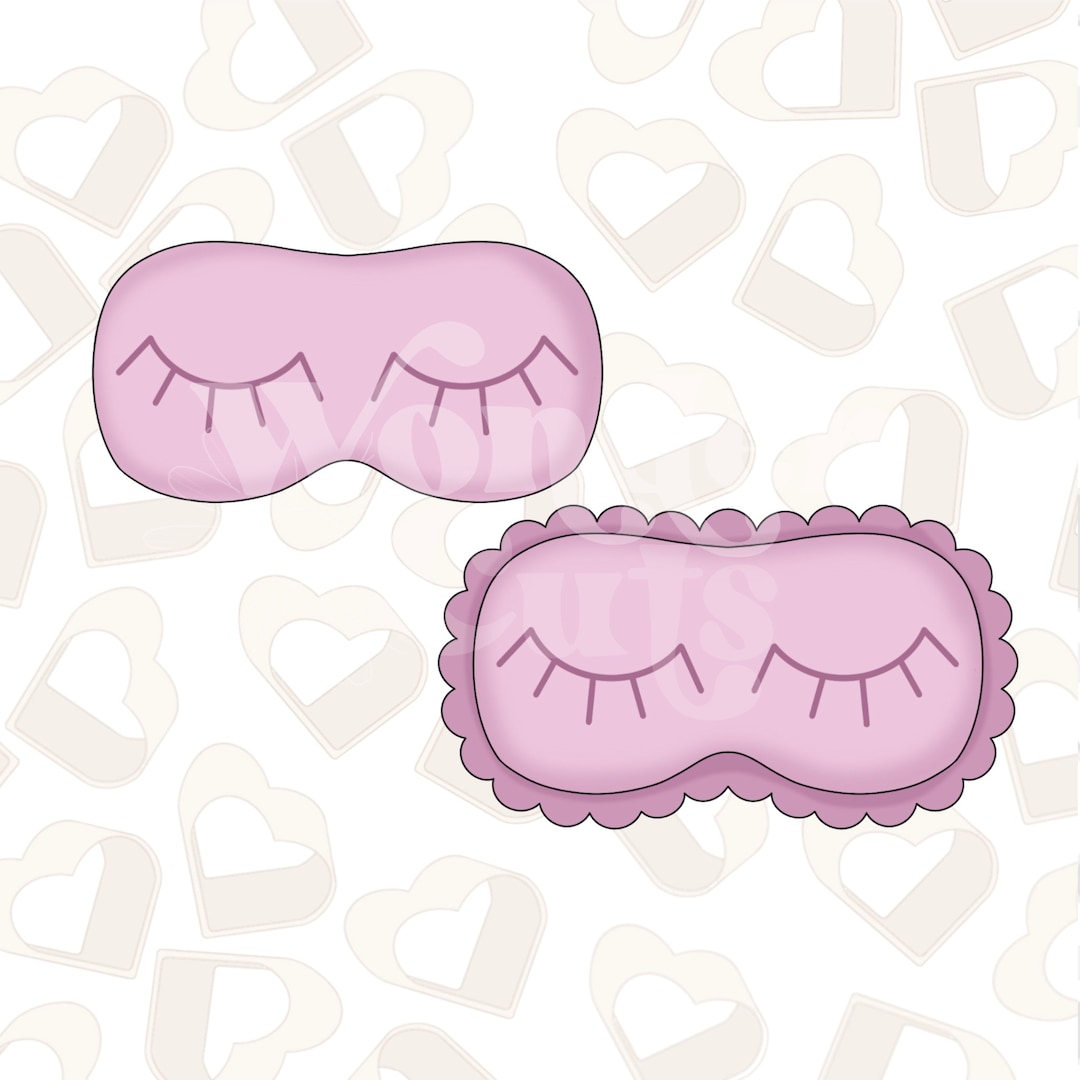 Sleep Mask Cookie Cutter - Etsy