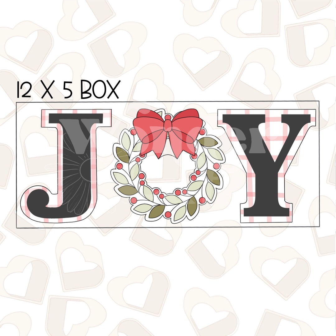JOY Set of 3 Cookie Cutter- Christmas Cookie Cutters - Etsy