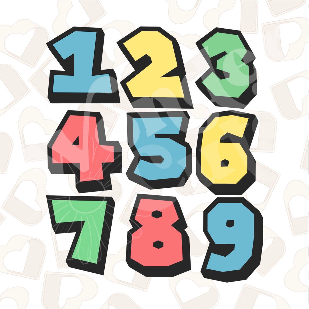 Video Game Numbers Cookie Cutters - Etsy
