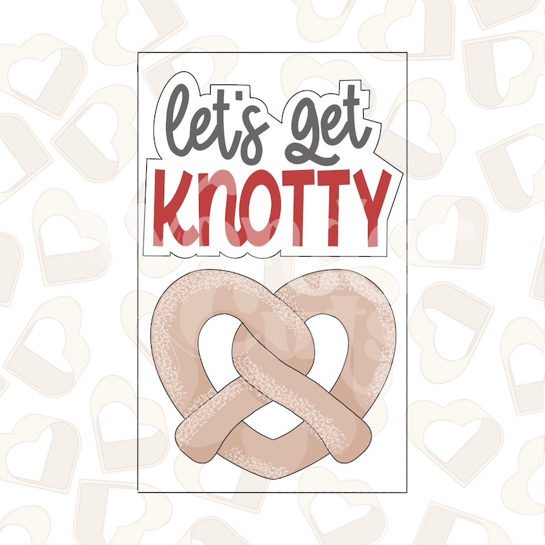 Let's Get Knotty Set of 2 Cookie Cutters Valentine's - Etsy