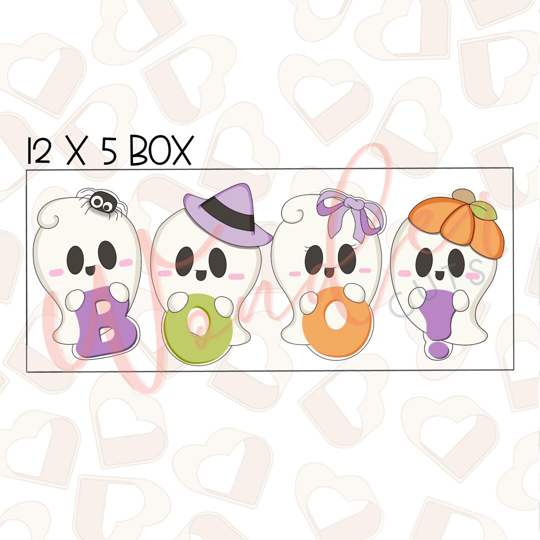 Boo Crew Set of 4 Cookie Cutter - Halloween Cookie Cutters - Etsy