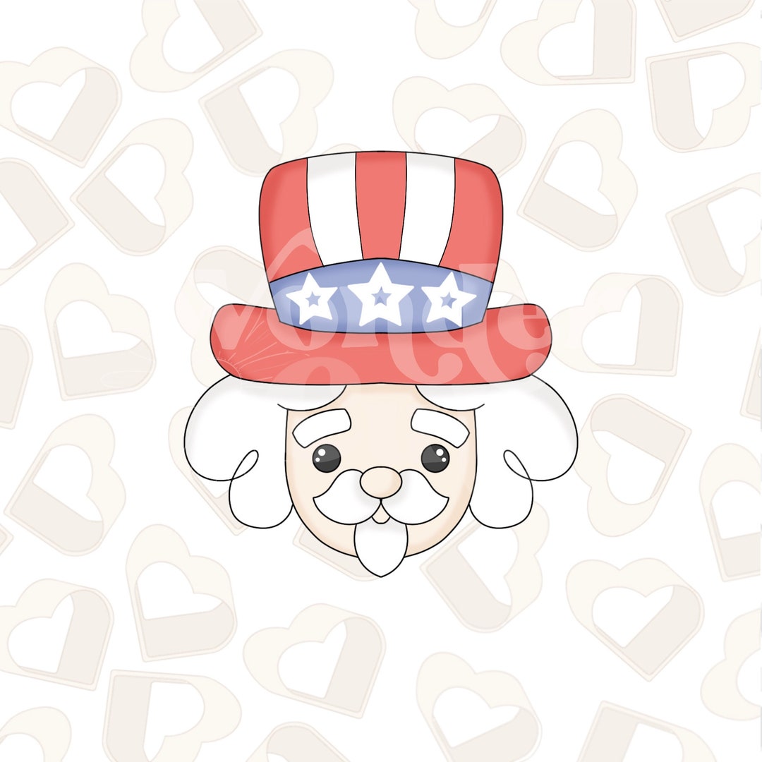 Uncle Sam Cookie Cutter-fourth of July Cookie Cutter - Etsy