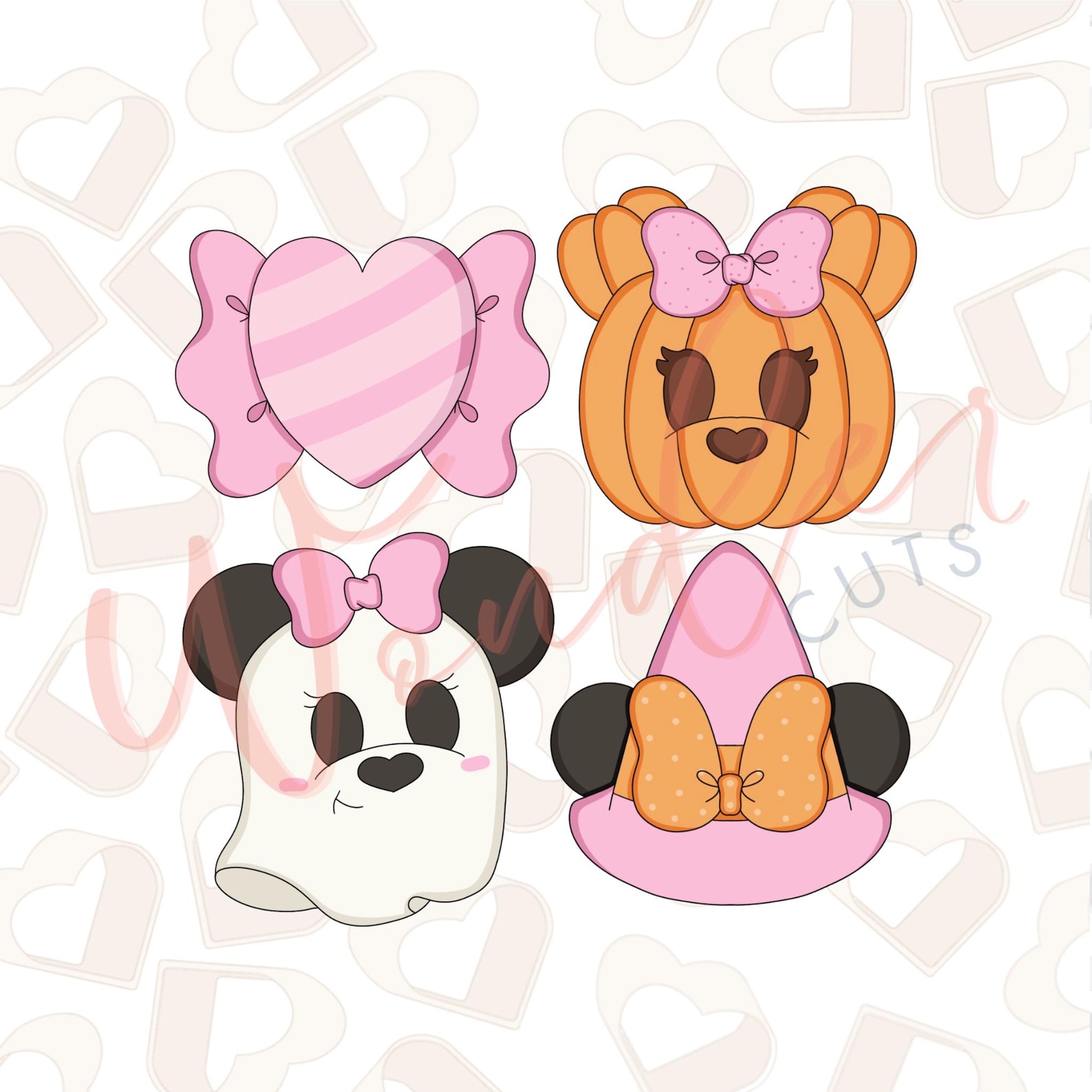 Girly Mouse Set of 4 Cookie Cutter - Halloween Cookie Cutters - Etsy