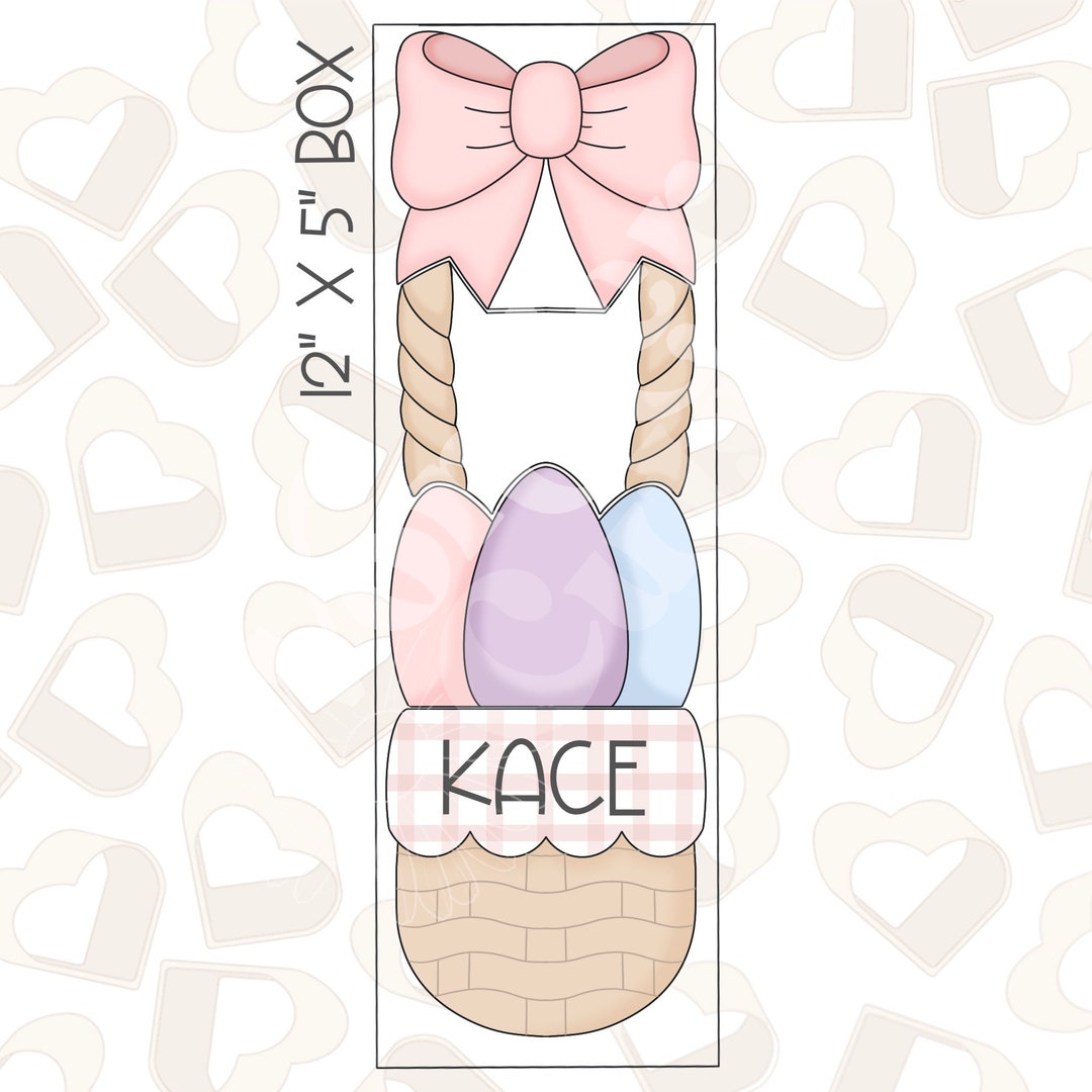 Stacking Easter Basket Cookie Cutter Set- Set of 4- Easter Cookie ...