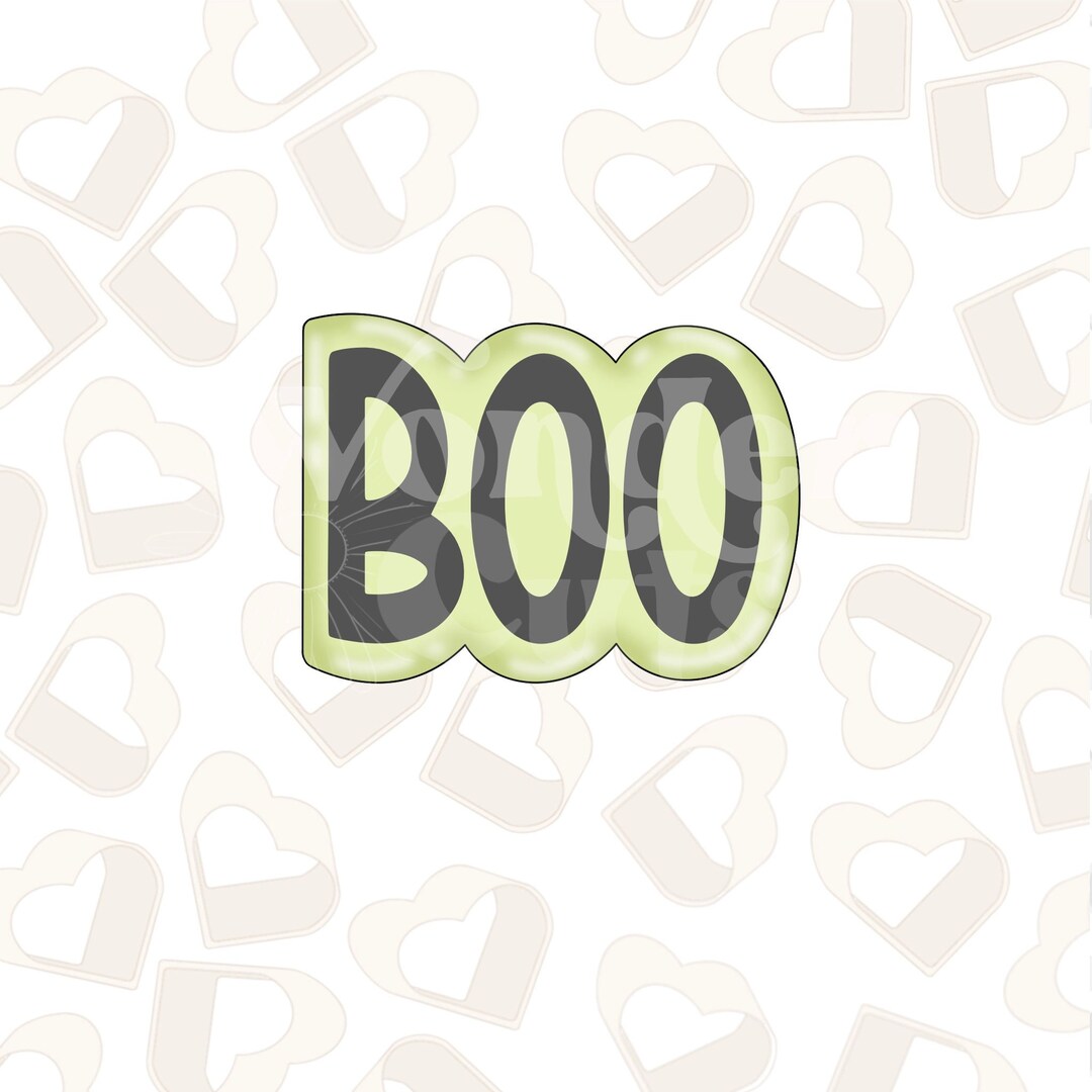 BOO Cookie Cutter - Halloween Cookie Cutters - Etsy