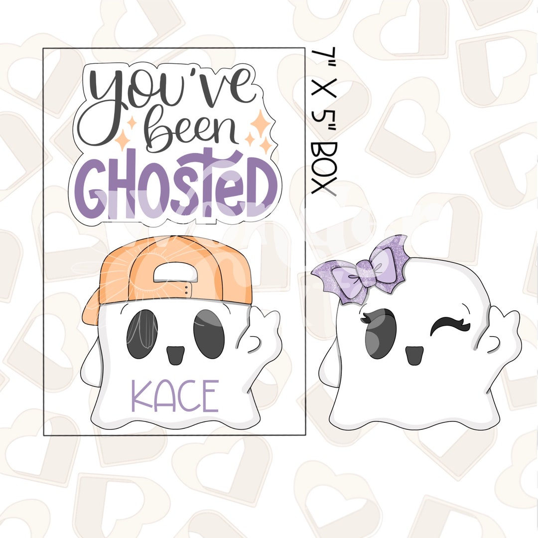 You've Been Ghosted Set of 2 Cookie Cutter- Halloween Cookie Cutters - Etsy