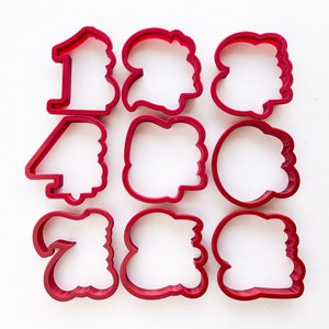 Worded Number- Cookie Cutters-1 Thru 9 Cookie Cutters - Etsy