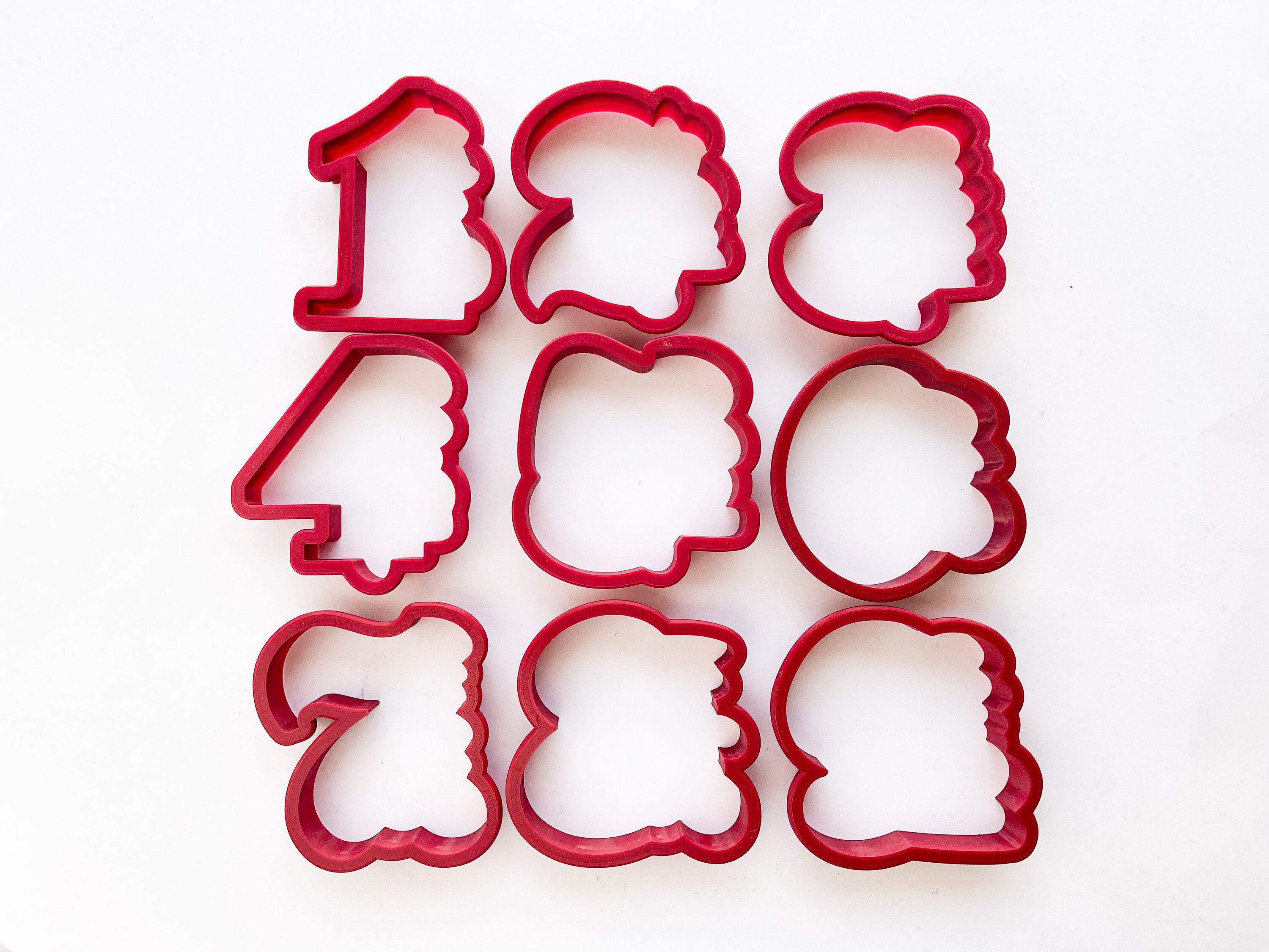 Worded Number Cookie Cutters-1 Thru 9 Cookie Cutters - Etsy