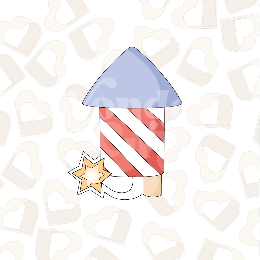 Firework Cookie Cutter-fourth of July Cookie Cutter - Etsy