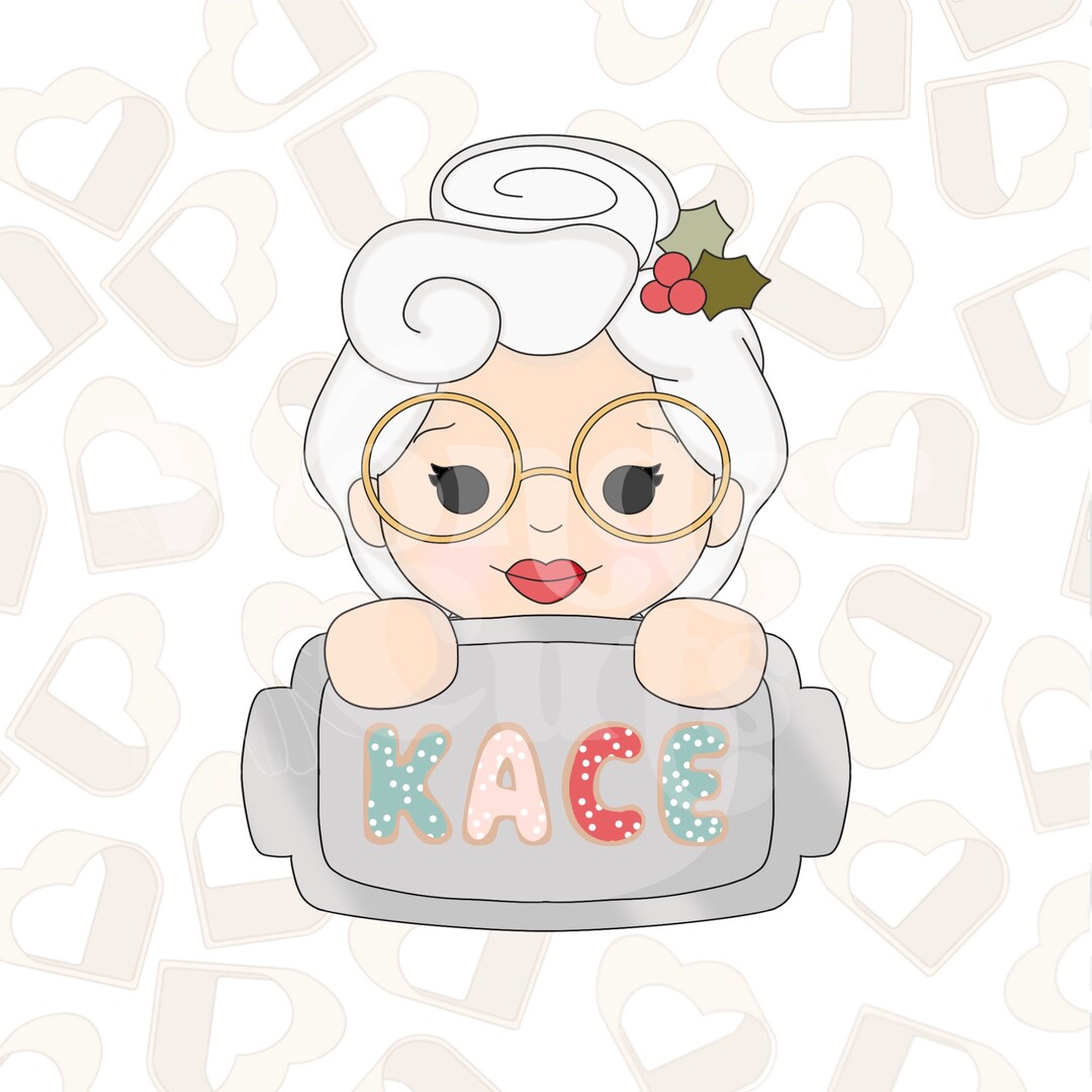 Mrs. Claus Name Plaque Cookie Cutter- Christmas Cookie Cutters - Etsy