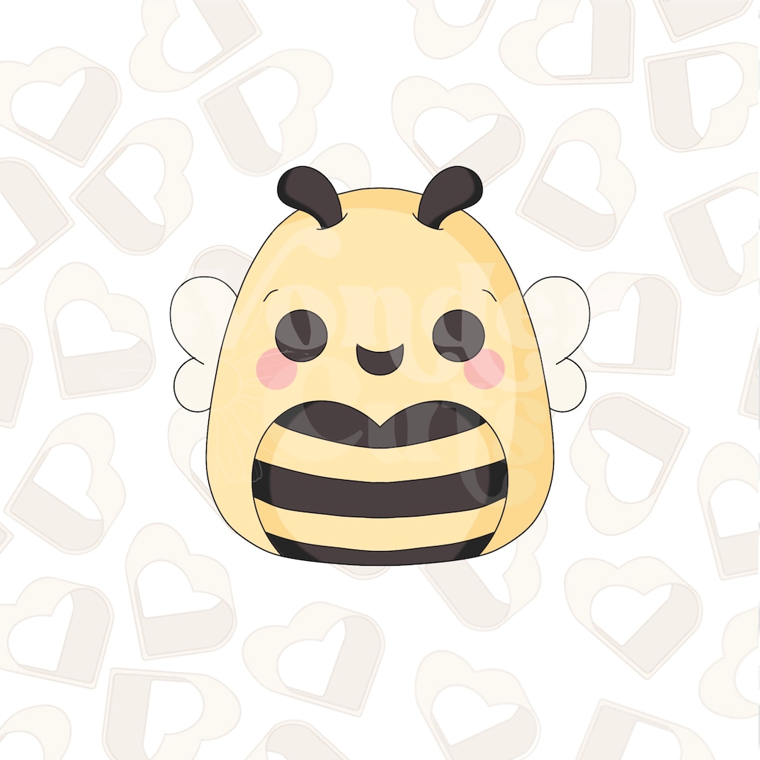 Bee Squishy Cookie Cutter - Valentine's Day Cookie Cutters - Etsy