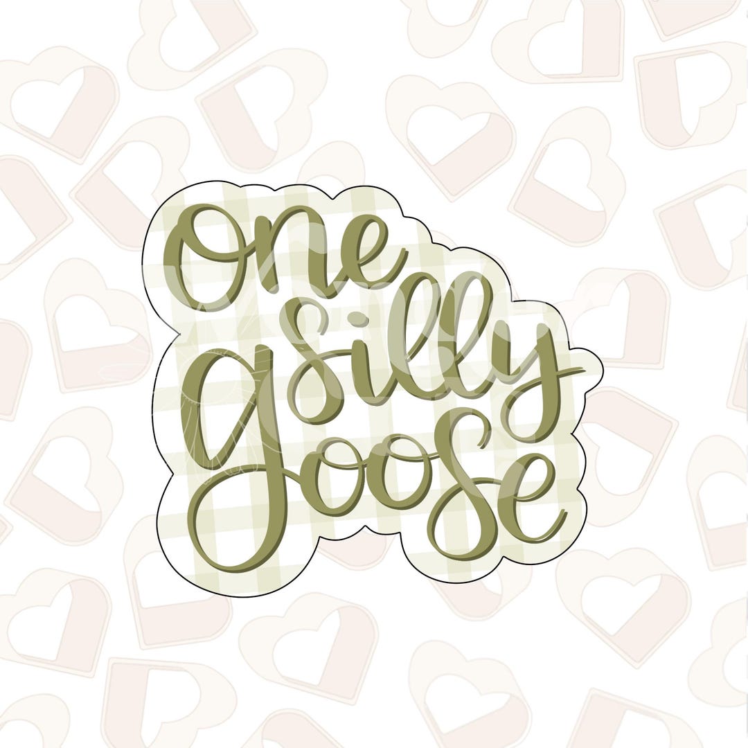 One Silly Goose Cookie Cutter- Goose Cookie Cutters - Etsy