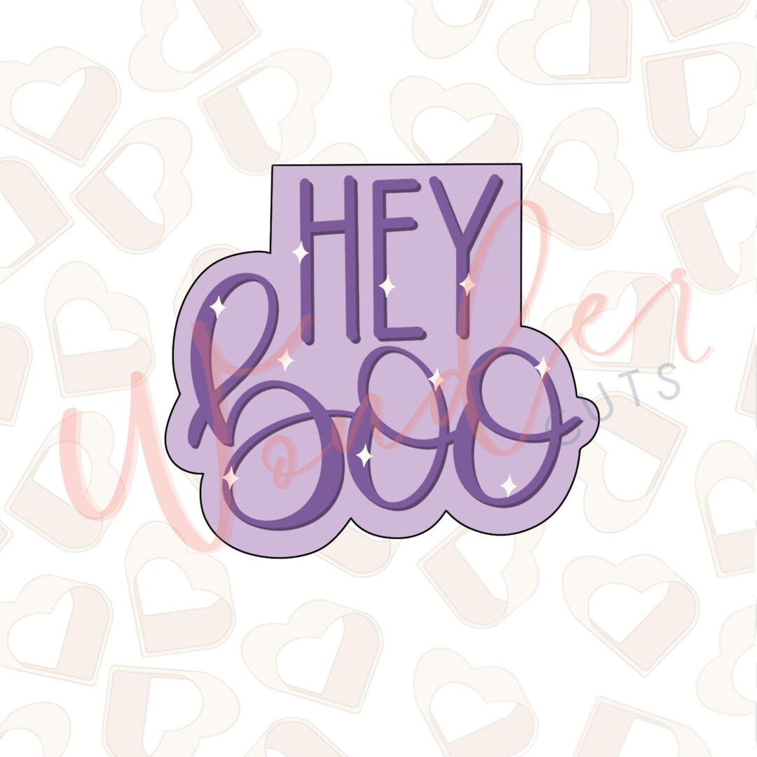 Hey Boo Cookie Cutter - Halloween Cookie Cutters - Etsy