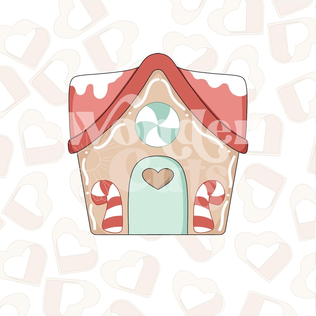 Sweet Gingy House Cookie Cutter- Christmas Cookie Cutters- Winter ...