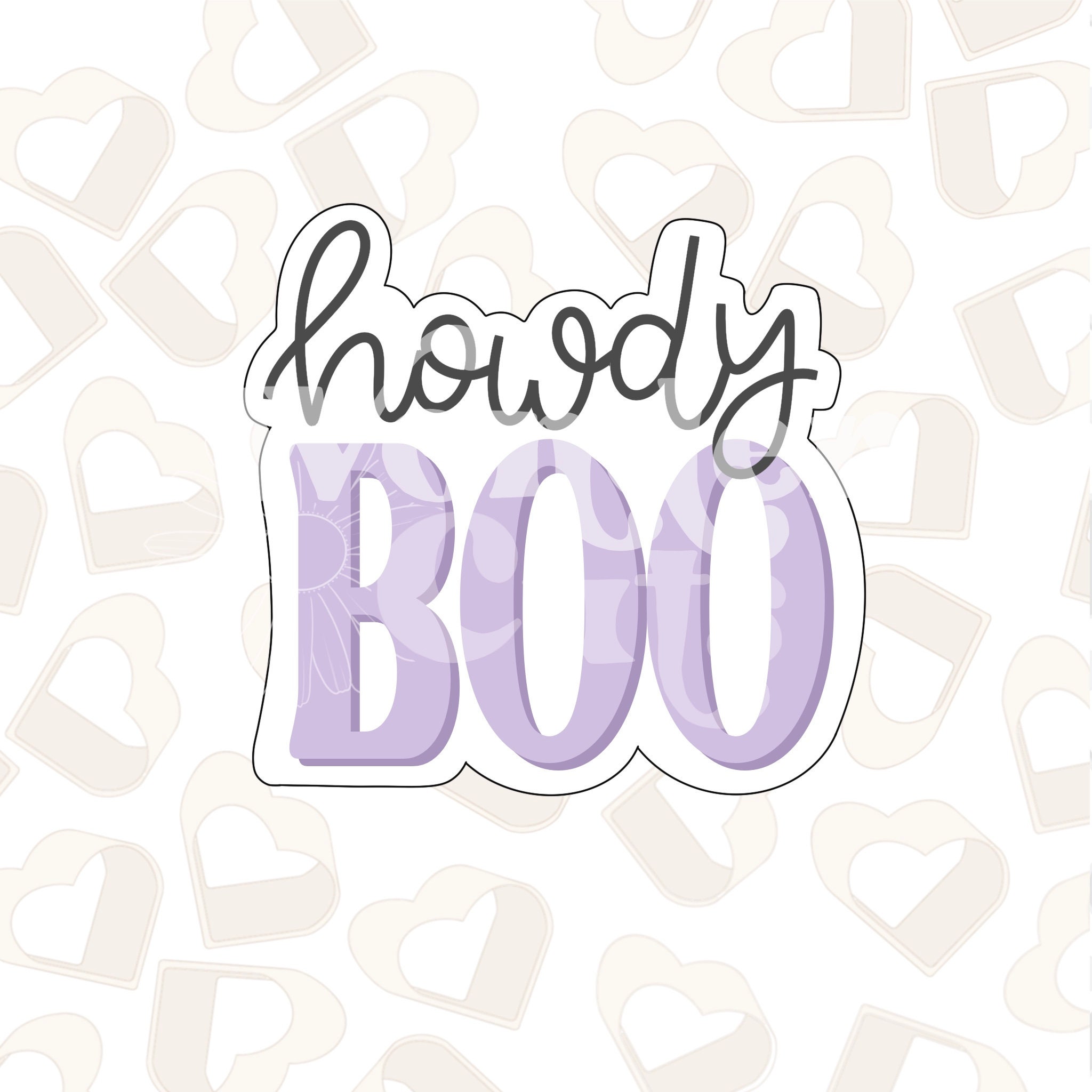 2024 Howdy Boo Cookie Cutter - Halloween Cookie Cutters - Etsy