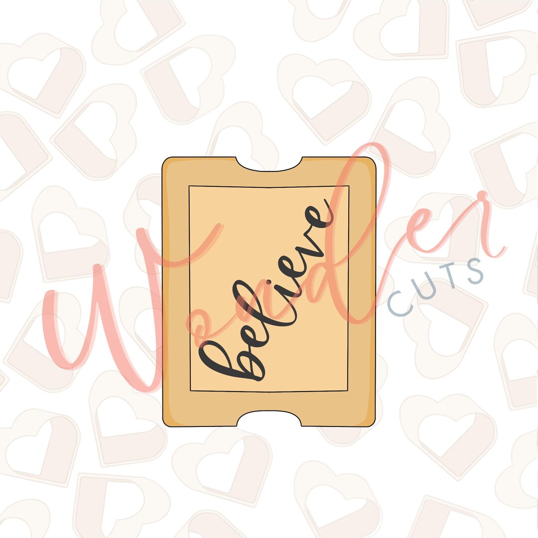 Gold Ticket Cookie Cutter- Christmas Cookie Cutters- Winter Cookie ...
