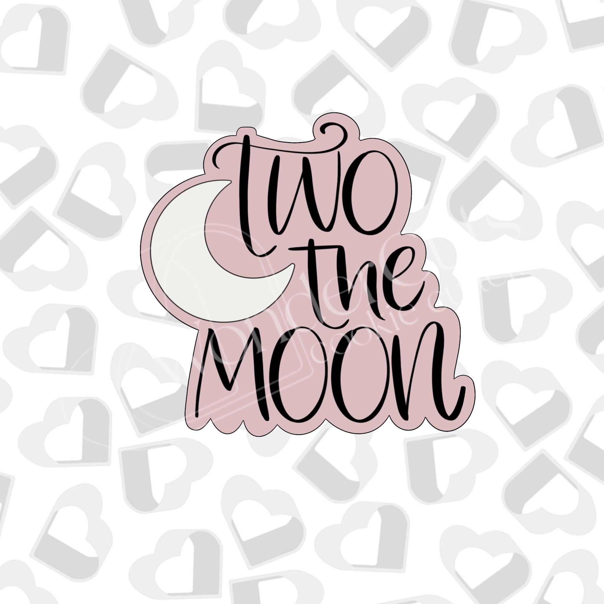 Two the Moon Plaque Cookie Cutter - Etsy