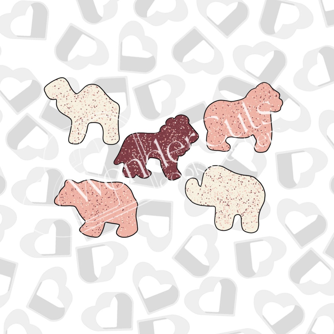 Frosted Animal Cookie- Mini Set of 5 Cookie Cutters-valentine's Day - Etsy