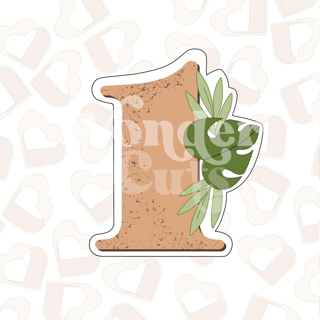 Jungle Leaf One Cookie Cutter- Safari Cookie Cutters- Birthday Cookie ...