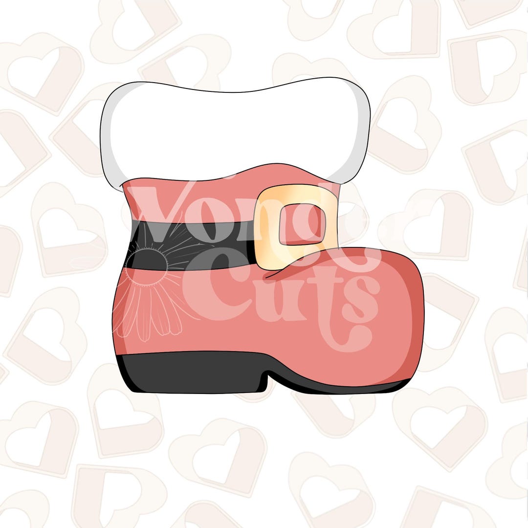 Santa Boot Cookie Cutter- Christmas Cookie Cutters- Winter Cookie ...