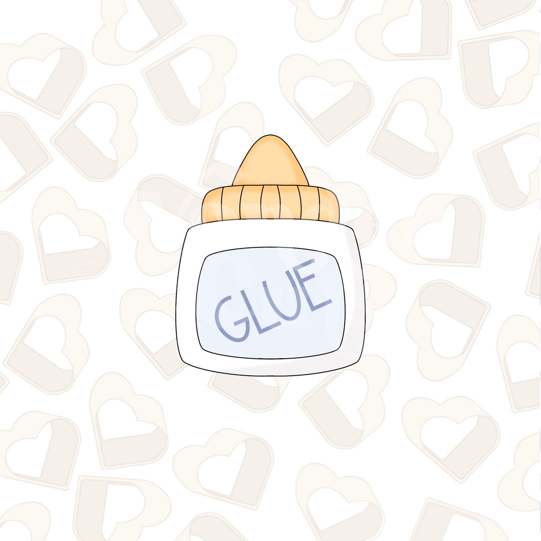 Chubby Glue Cookie Cutter- Back to School Cookie Cutters- School Cookie ...