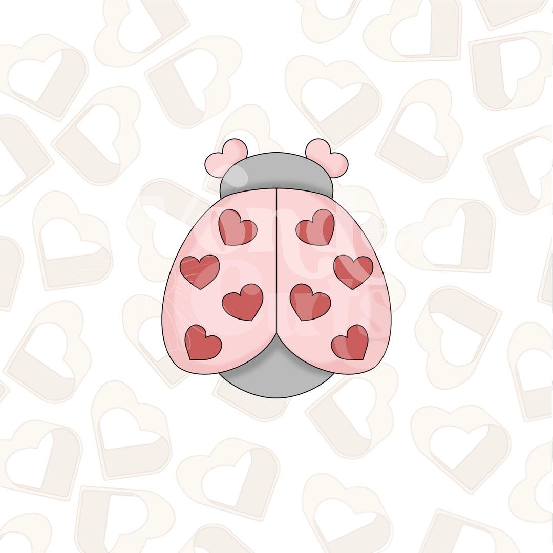 Love Bug Cookie Cutter- Valentine's Day Cookie Cutter - Etsy