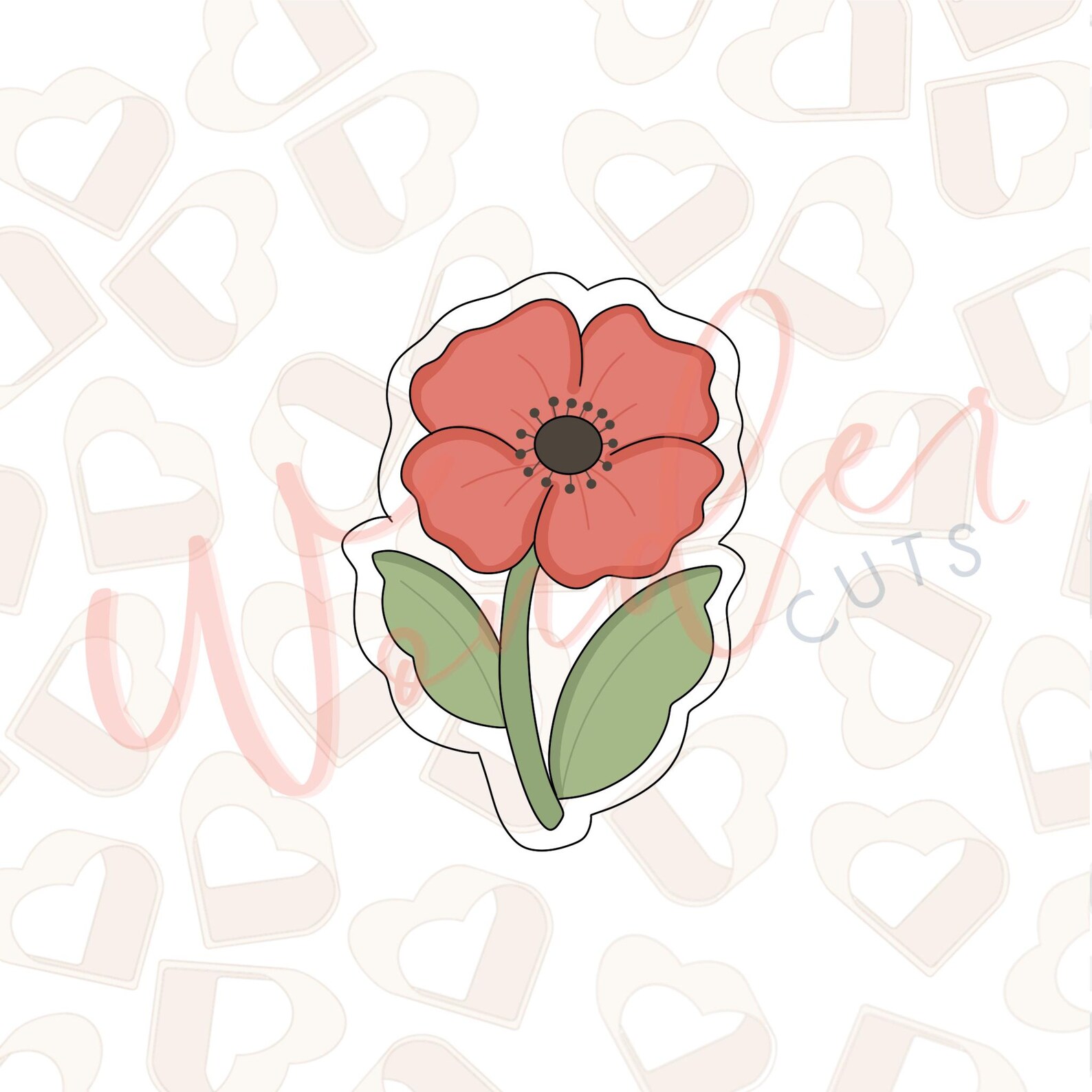 Poppy Stem Cookie Cutter - Etsy