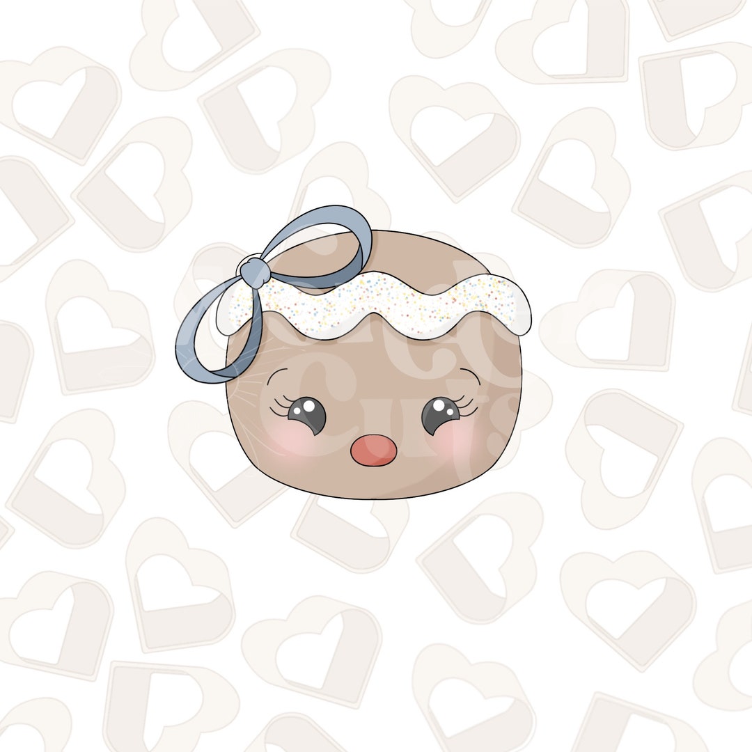 Gingy Girl Face Cookie Cutter- Christmas Cookie Cutter - Etsy