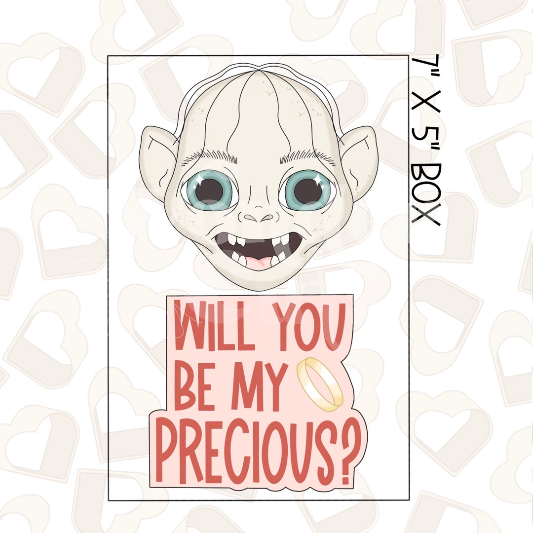 Be My Precious Set of 2 Cookie Cutter - Valentine's Day Cookie Cutters ...