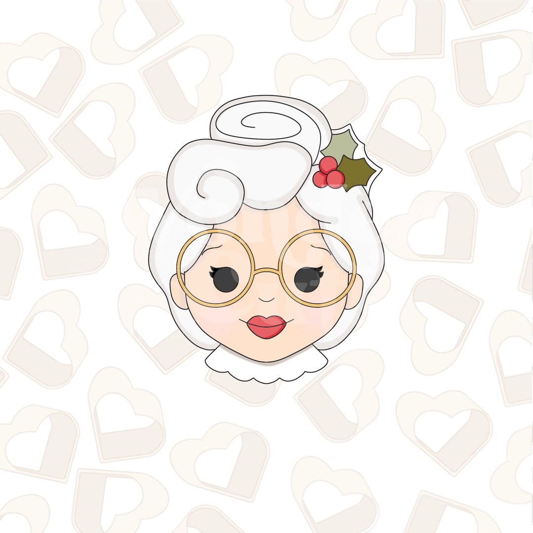 2023 Mrs. Claus Cookie Cutter Christmas Cookie Cutters - Etsy